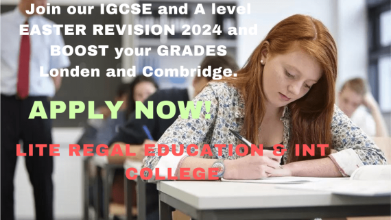 GCSE / IGCSE Easter Revision 2024 | Lite Regal Education
