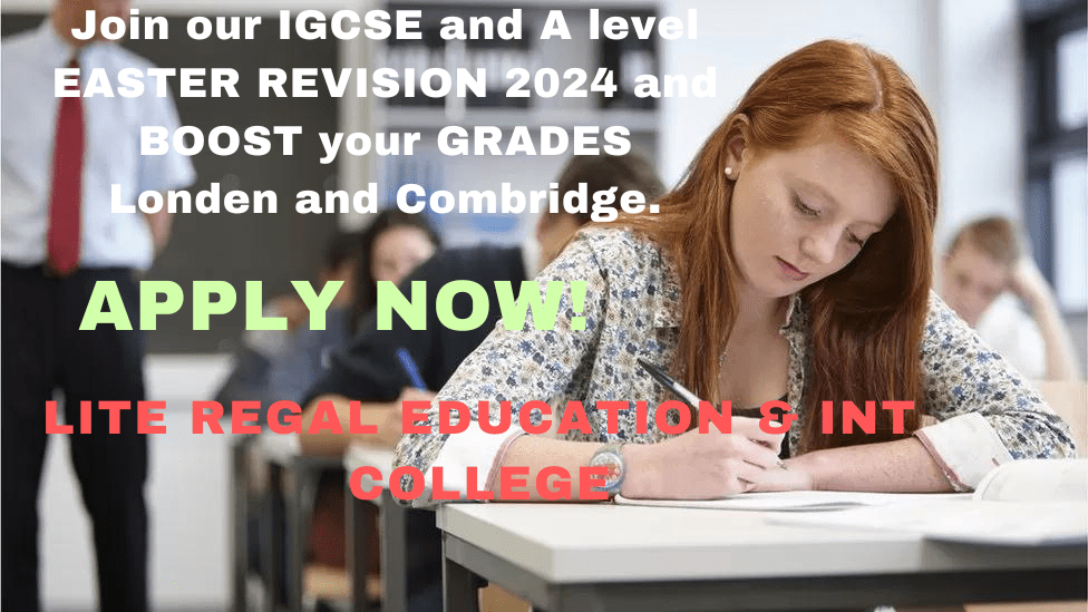 GCSE / IGCSE Easter Revision 2024 | Lite Regal Education